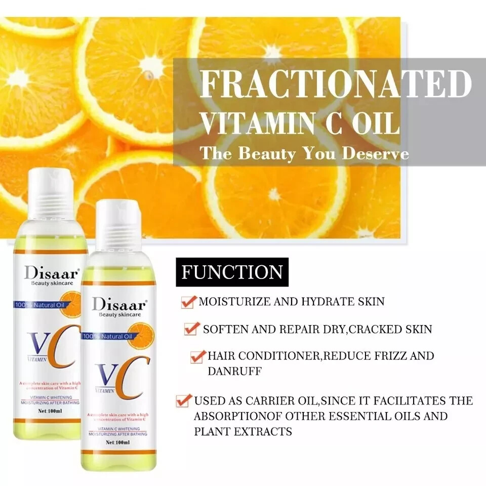 Disaar Vitamin C Glowing Face And Body Natural Oil 100ml | eBay UK