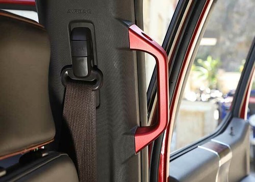 For Ford F-150 2015-2022 Aluminum Red Car Interior Grab Handle B Pillar ...