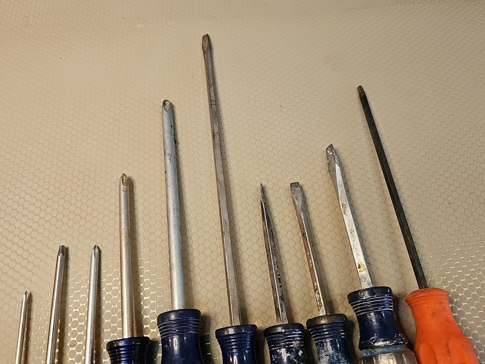 10 Piece Craftsman USA Screwdrivers Lot - Flat Phillips WF Vintage ...
