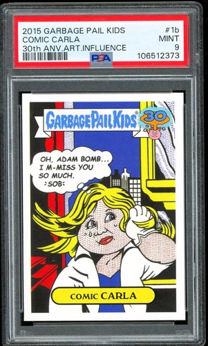 2015 Garbage Pail Kids 30th Ann 1b ~ Dick Tracy Comic Carla ~ PSA 9 ...