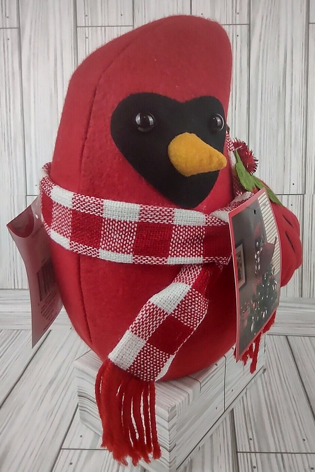 Cardinal Red Bird Christmas Tree Topper Figurine Ornament Nature ...