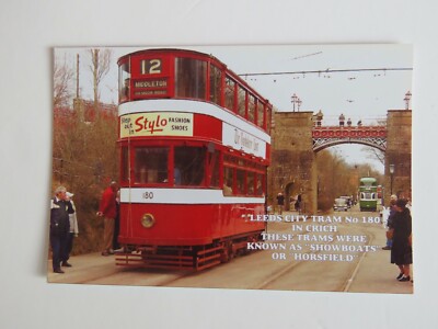 Leeds City Tram No.180 at Crich Tramway National Museum Real Photo ...