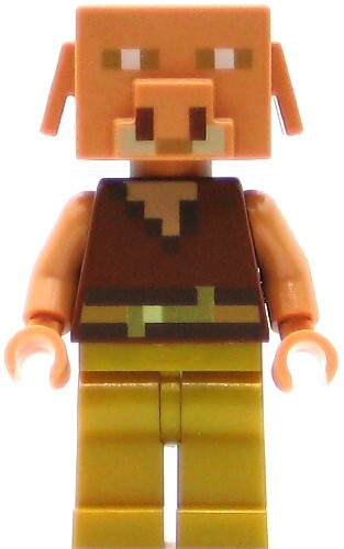 LEGO Minecraft Minifigure Piglin - Pearl Gold Legs (Genuine) | eBay