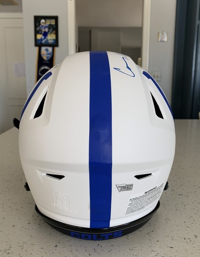 NEW INDIANAPOLIS COLTS MATTE WHITE STYLE AUTHENTIC SPEEDFLEX FULL SIZE ...