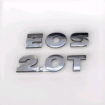 VW Volkswagen EOS emblem letters badge decal logo OEM Genuine Original ...