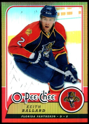 2008/09 O-Pee-Chee KEITH BALLARD "METAL X REFRACTOR" Parallel Card #631 ...