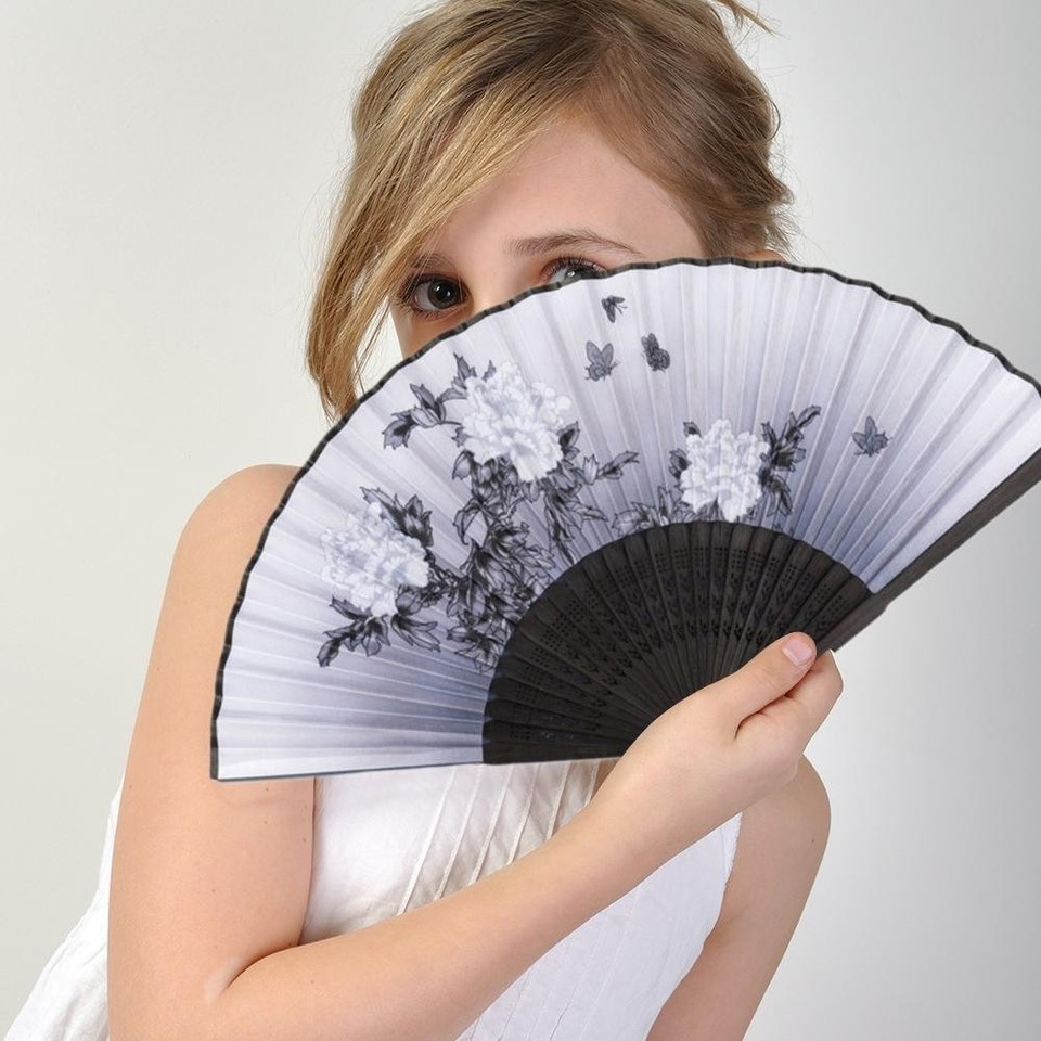 Dance Fan%2C Folding Hand Fan Chinese Style %2C Ancient Folding Fan Costume B9E2 | eBay UK