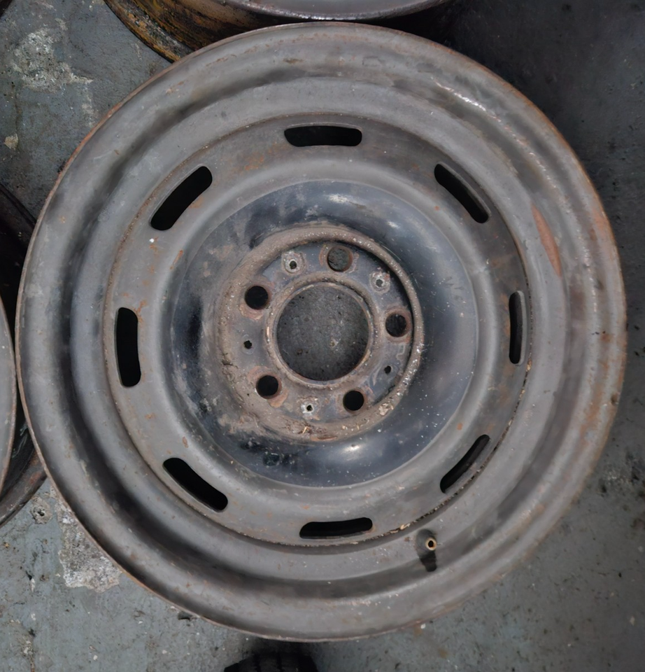 1971-1974 AMC 14x6 8 slot Steel Rally Wheels AMX Javelin Gremlin X ...