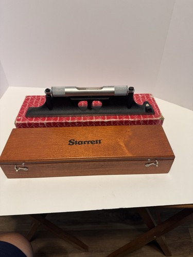 Starrett No.98 ~ 12" Long Machinist Precision Level Metal 3 Vials ...