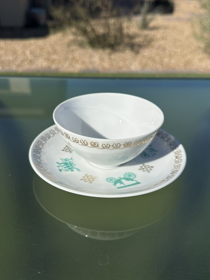 1960’s Disneyland Teacup and Saucer 4 Attractions Excellent Condition ...