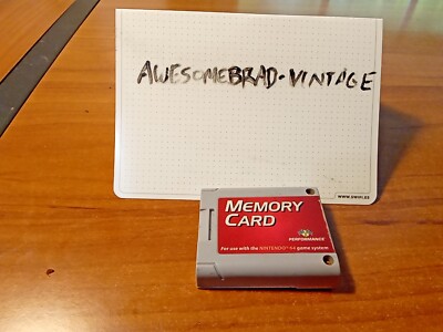 Performance Memory Card (Nintendo 64 N64) | eBay