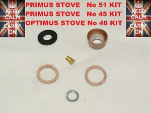 PRIMUS STOVE No51 No45 OPTIMUS No48 REPAIR KIT WASHERS KEROSENE STOVE ...