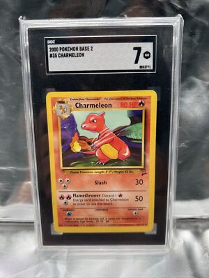 SGC 7 NM Charmeleon Base Set 2 2000 Pokemon Card #35/130 | eBay