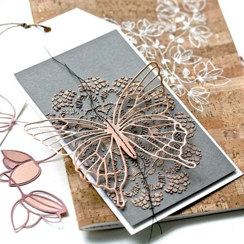 Butterfly Metal Cutting Dies Scrapbook Paper Crafts Embossing Stencil ...