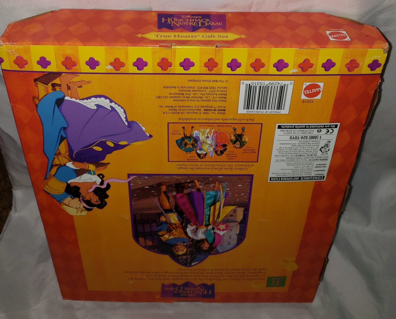 Esmeralda Doll Phoebus True Hearts Gift Set Disney The Hunchback of ...