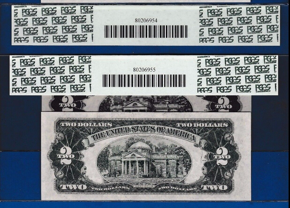 $2 LUCKY Serial Number 70777087 1953 B LEGAL TENDER UNITED STATES NOTE ...