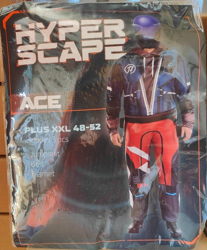 HYPER SCAPE ACE Costume - Adult Plus XXL 48-52 - Halloween Cosplay ...