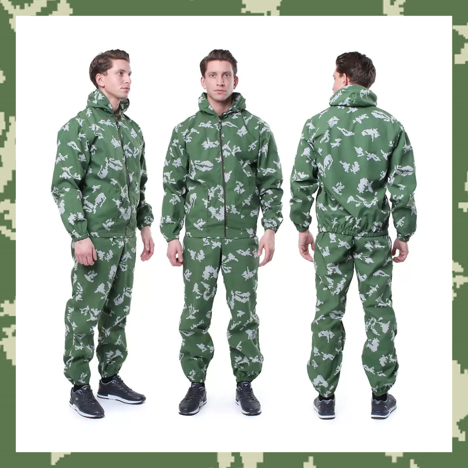 Camo coverall Berezka. Russian Sniper recon VDV suit Tactical jumpsuit ...