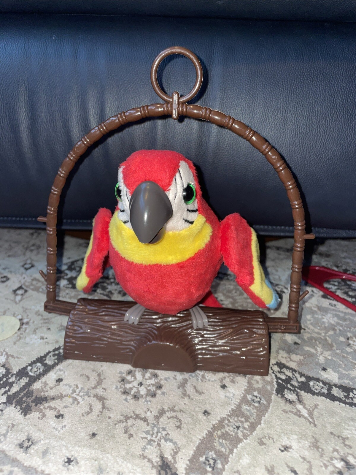 Repeat Talking Parrot on a Perch 2018 PMT Holdings LTD Tested | eBay