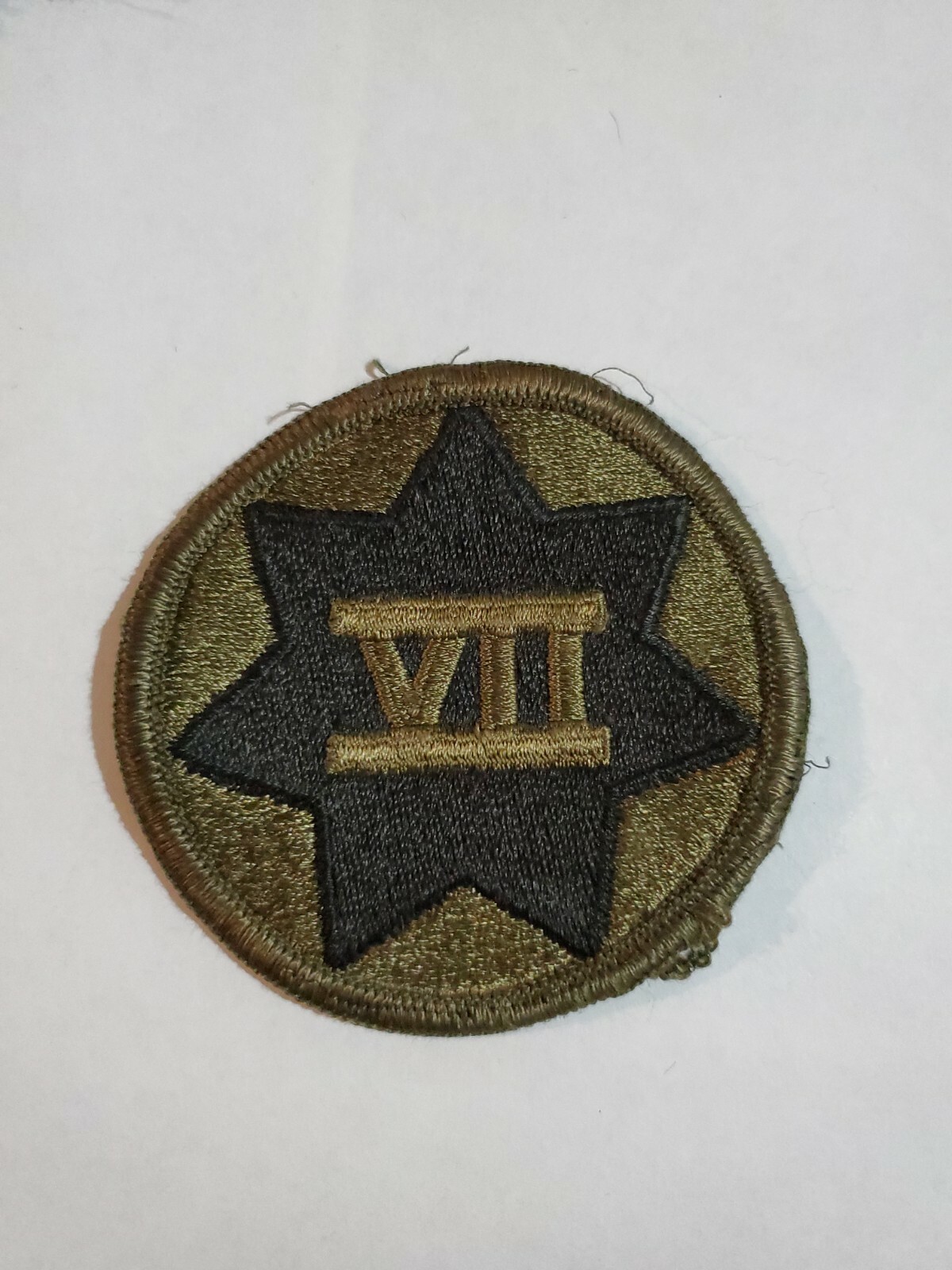 Vintage United States Army 7th VII Corps Patch Subdued Camouflage The ...