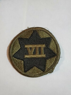 Vintage United States Army 7th VII Corps Patch Subdued Camouflage The ...