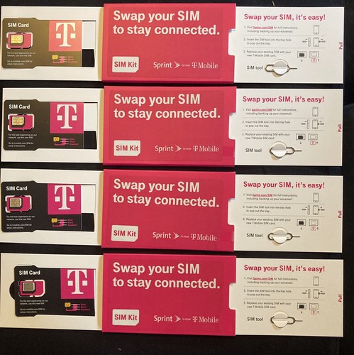 Sprint / T-Mobile SIM Card Kit Exp. 11/8/24 | eBay