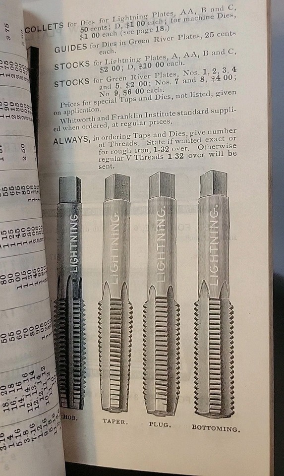 1889 Wiley & Russell Mfg. Co. Price List Machinery Tools Catalog ...