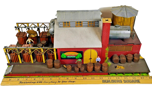 Menards Herman's Saurkraut Factory Model Train Building 18"x8"x7 ...