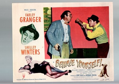 BEHAVE YOURSELF-1951-LOBBY CARD-VF-COMEDY-FARLEY GRANGER-SHELLEY WINTERS-C VF | eBay