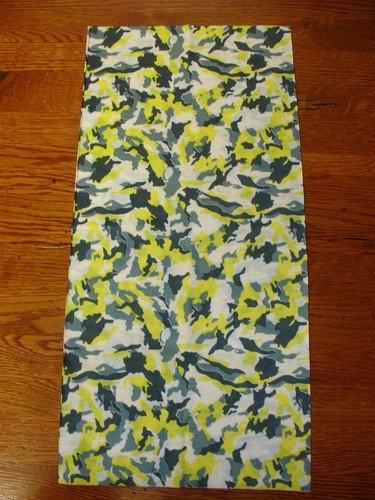 Yellow Black Camo Tubular Multi Function head wear Scarf Balaclava Cap ...