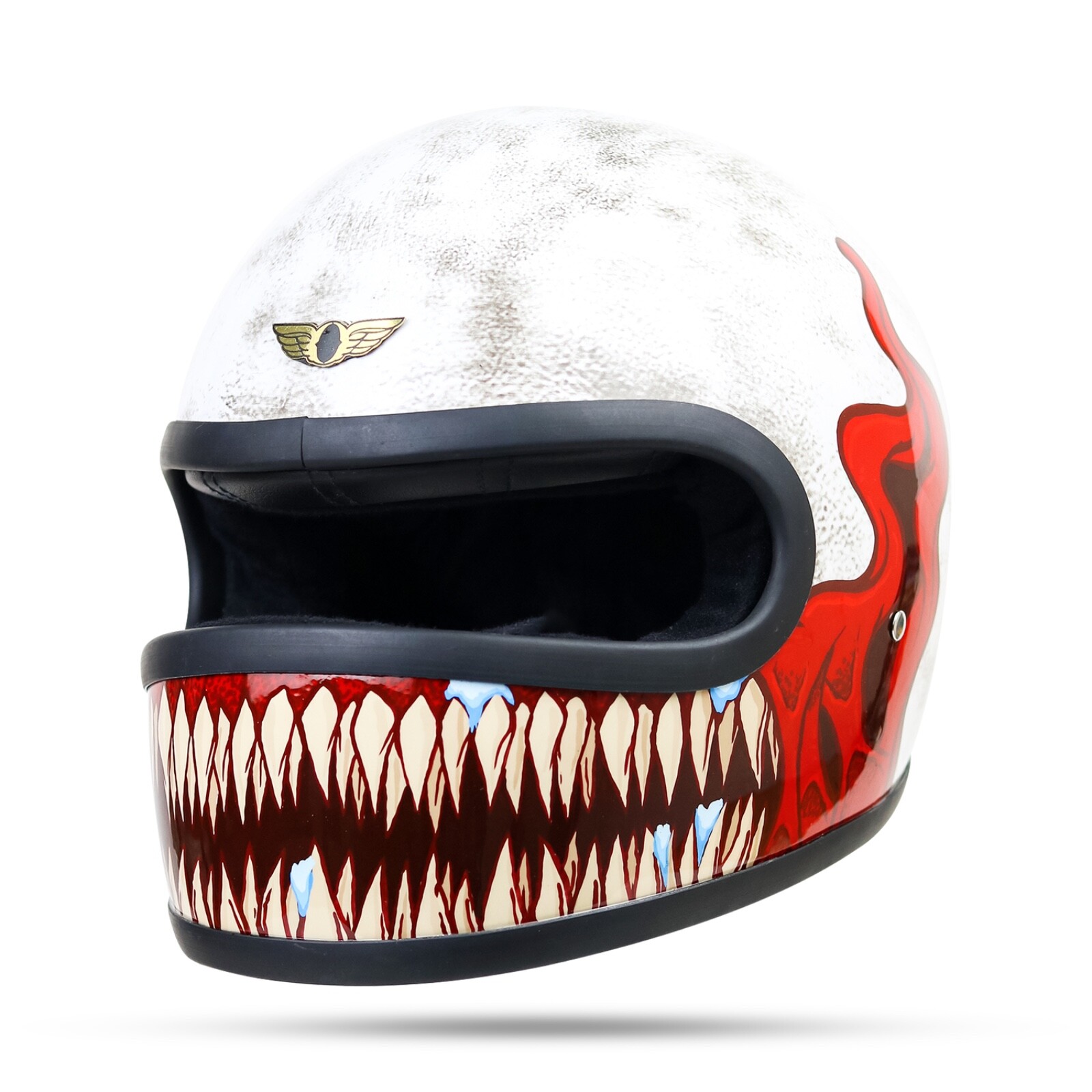 SALE ! FULLFACE VINTAGE CUSTOM HELMET JUGGERNAUT FOR BOBBER CHOPPER ...