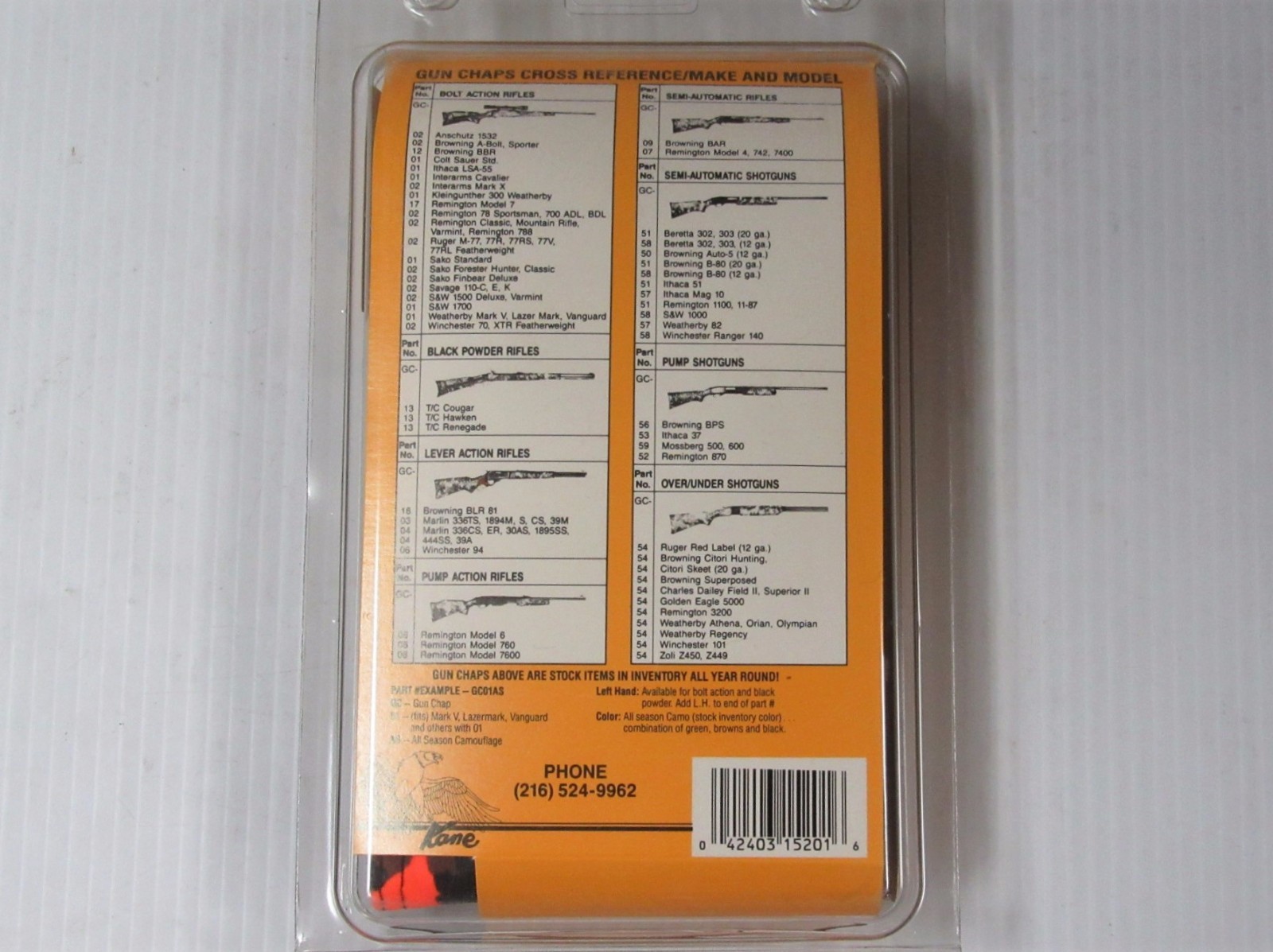 Kane Gun Chaps - Browning BPS (12 gauge) Pump Shotgun! Orange Camo! GC ...