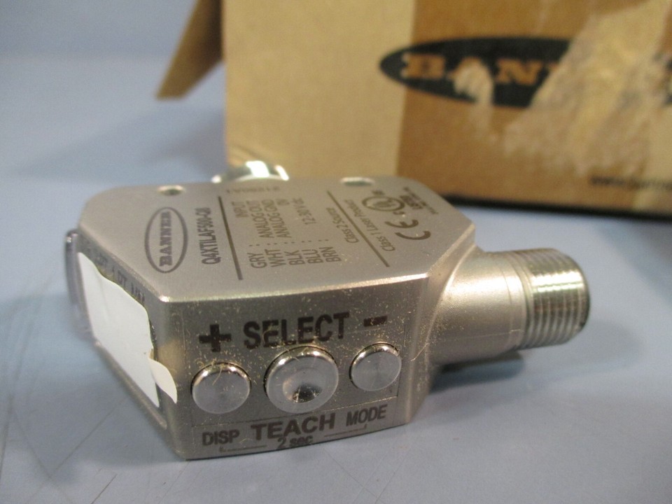 BANNER ENGINEERING 802751 LASER DISTANCE SENSOR Q4XTILAF500-Q8 | eBay