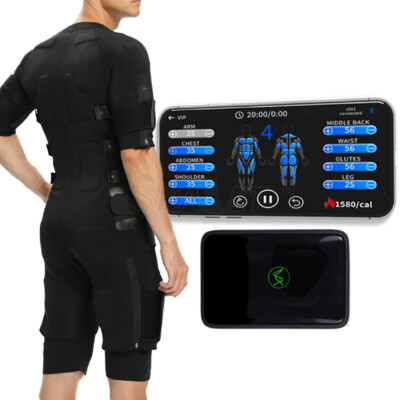 Fitness Sports EMS Muscle Stimulator Wireless EMS Training Suit Device ...