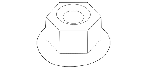 Genuine Nissan Outer Tie Rod Nut 01223-A0111 | eBay