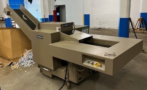 Industrial 20HP Allegheny Paper Shredder w/ Infeed & Outfeed Conveyor ...