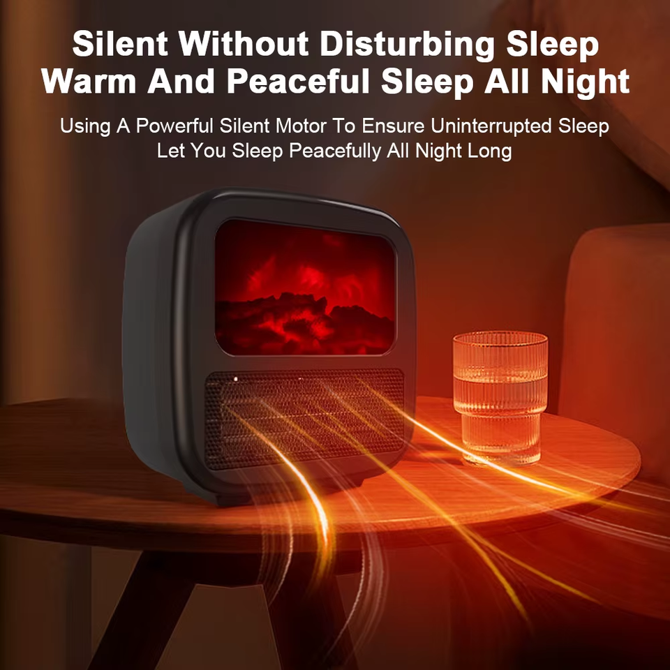 Electric Fireplace Heaters 1000W Portable Mini Heating Fans Warm Heater ...