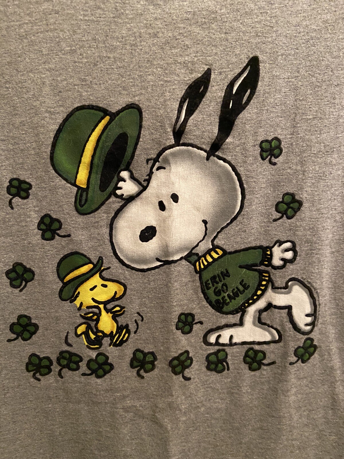 Peanuts Snoopy & Woodstock St Patricks Irish T-Shirt … - Gem