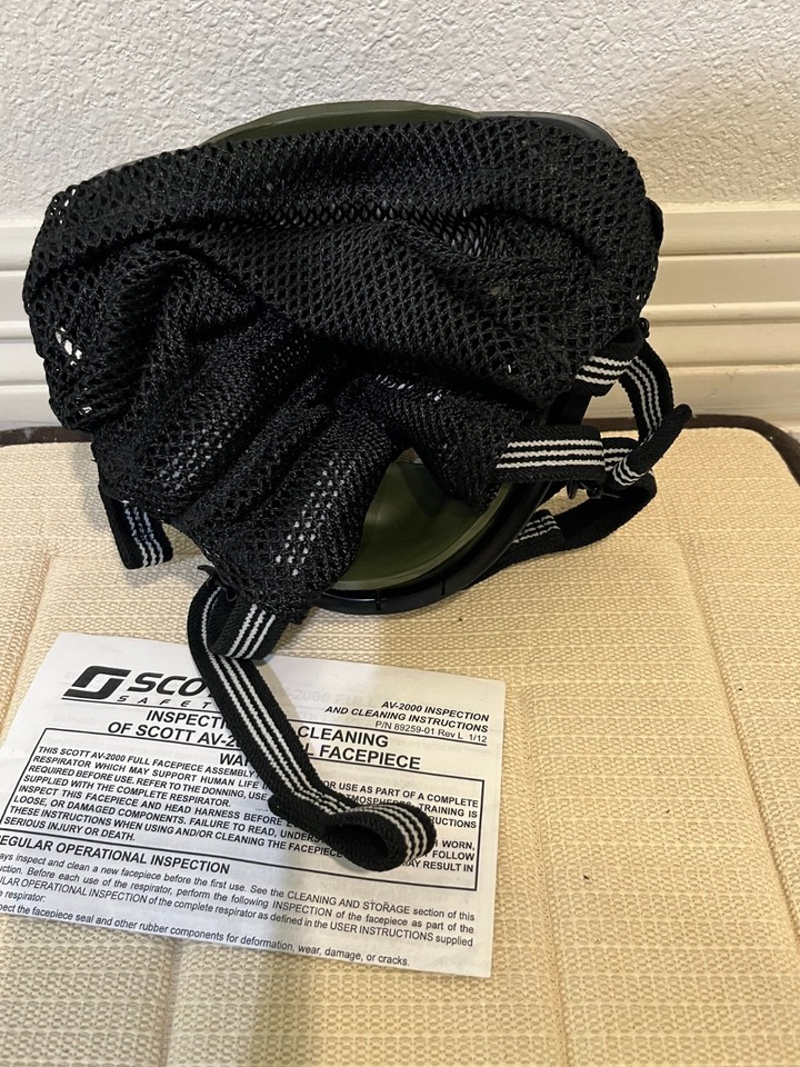 Scott AV2000 AV-2000 SCBA Mask Facepiece - Large | eBay