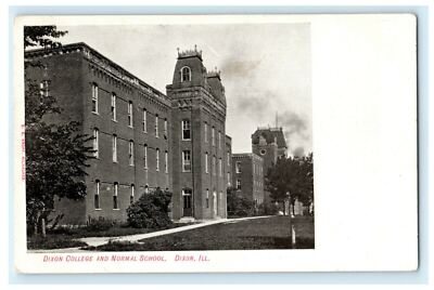 Dixon College and Normal School Illinois c1905 Vintage Antique Postcard ...