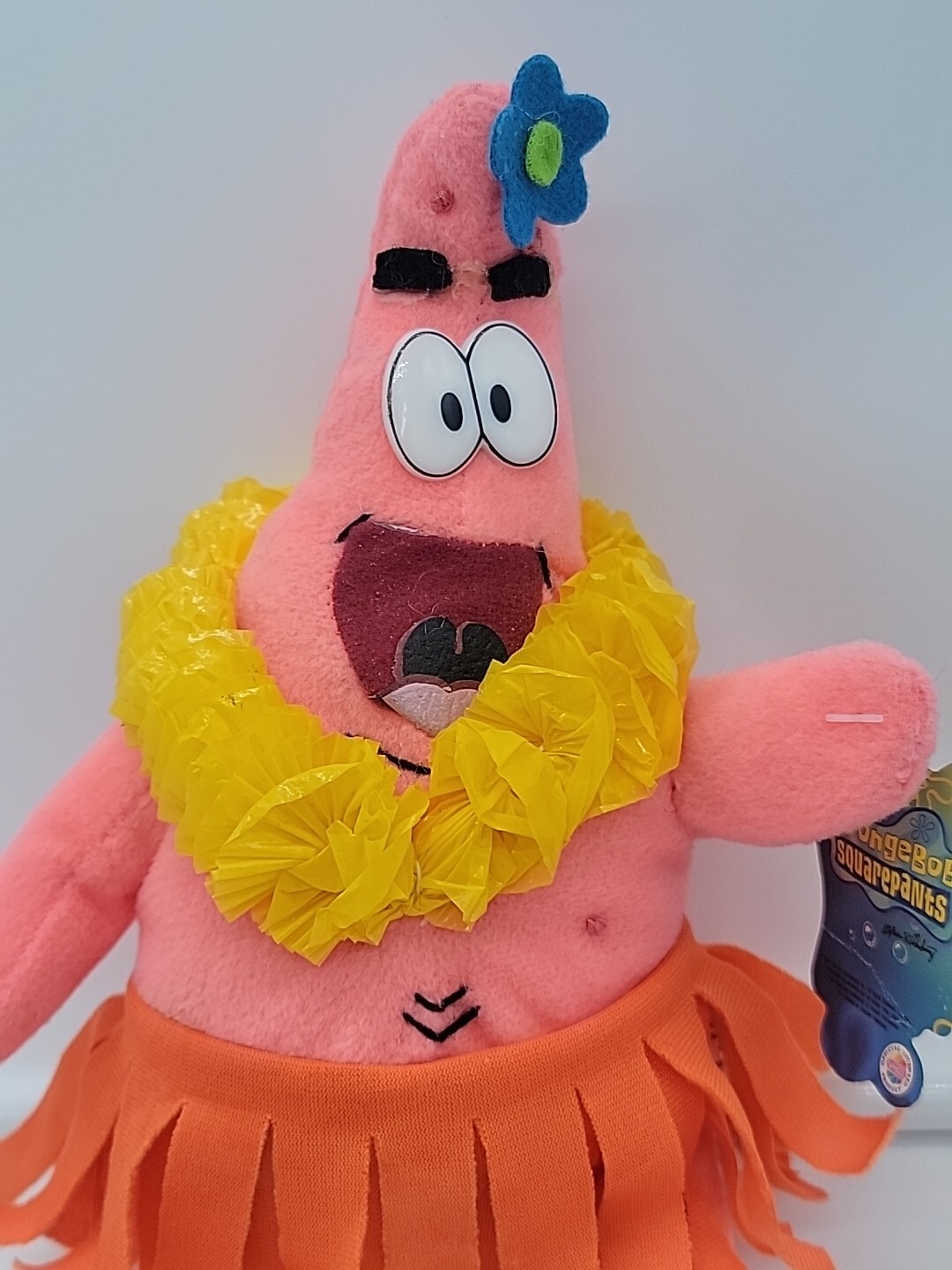 Rare Colors Spongebob Patrick Star Plush Hawaiian Hula Lei Nanco W/tag ...