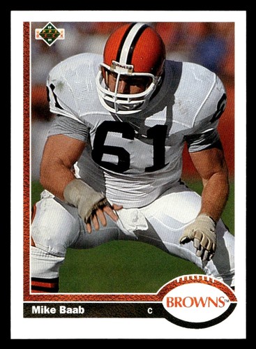 1991 Upper Deck Mike Baab #306 Cleveland Browns | eBay