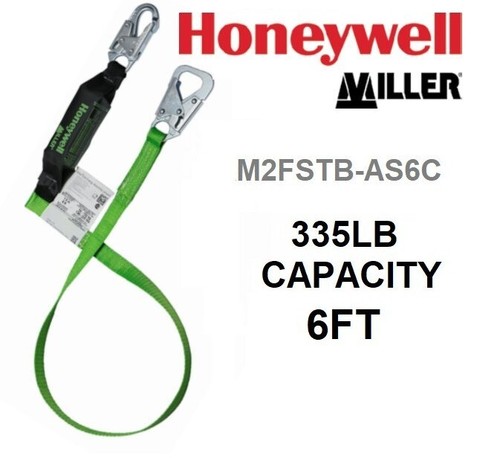 ️Duty Free ️Miller BackBiter Tie-Back Lanyard Locking Snap Hook 6ft ...