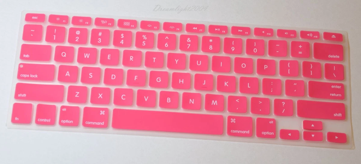 Pink Apple Laptop Keyboard