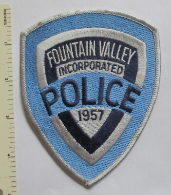 FOUNTAIN VALLEY CALIFORNIA Incorporated 1957 PATCH Original | eBay