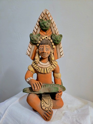 Pre-Columbian Style Mayan/Aztec God Statue - Jade god figurine | eBay