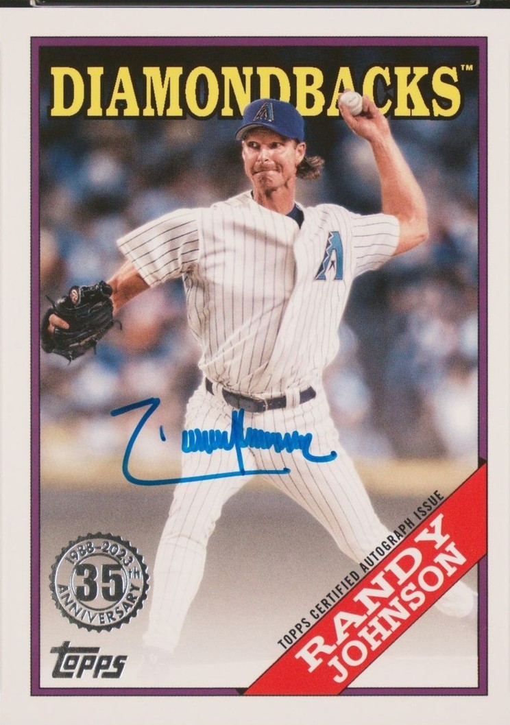 2023 Topps Series 2 - 1988 Topps Baseball Autographs Randy Johnson ...