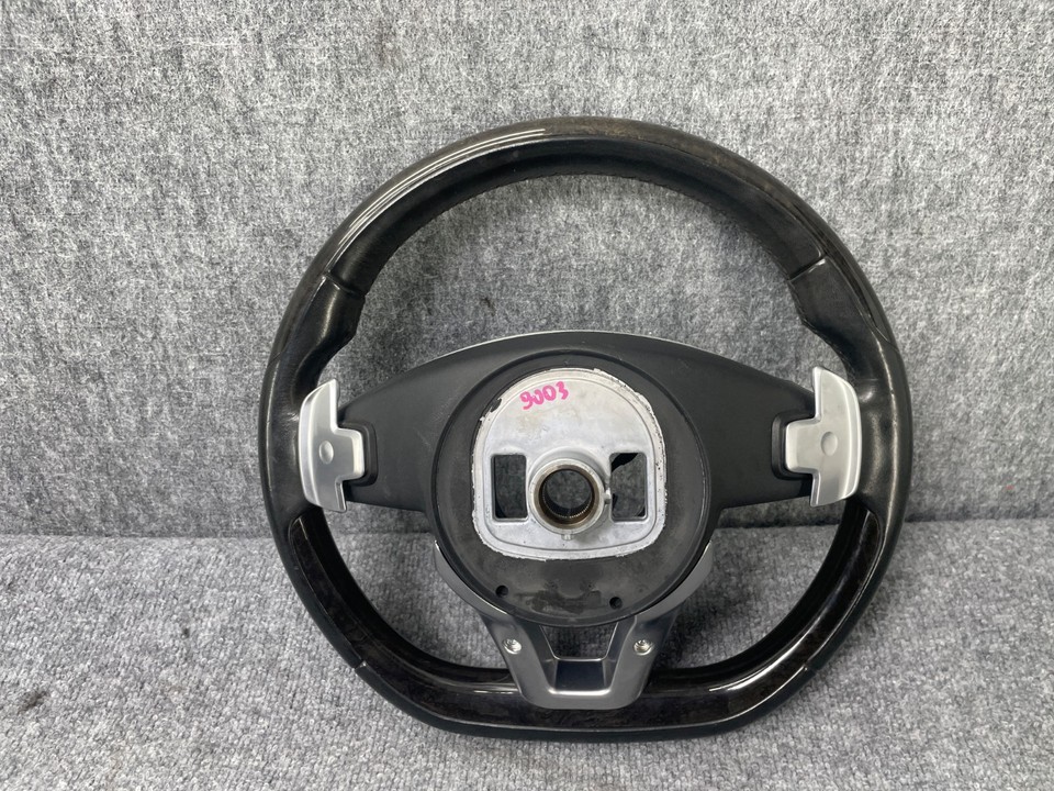 Wood Steering Wheel Pedal Shift Assembly Mercedes R231 Sl550 Sl450 oem ...