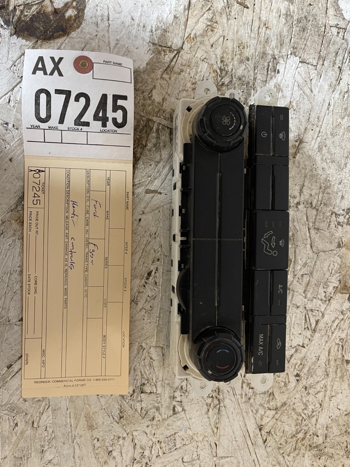 2011-2013 Ford F350 6.7L Powerstroke XLT XL heater controls ax07245 | eBay