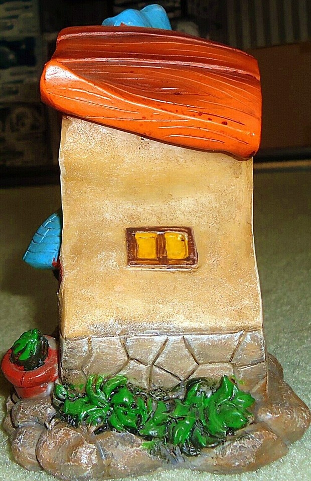 HAND-PAINTED RESIN MINIATURE WHIMSICAL TERRACOTTA HOUSE FAIRY GARDEN ...